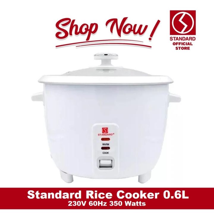 Standard Rice Cooker SRG-0.6L | 0.6 Liter 3 Cups with Automatic Keep ...
