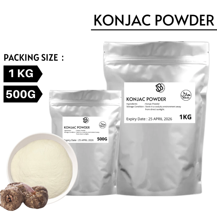 Pure Konjac Powder /Konnyaku Glucomannan/ Keto Diet Gum Powder/ Jelly ...