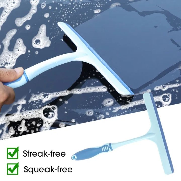 Universal Car Window Water Squeegee Cleaning Brushes Rubber Washing ...