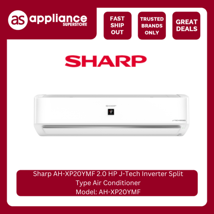 Sharp AH-XP20YMF 2.0 hp J-Tech Inverter Split-type Air Conditioner ...