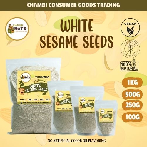 Chambi NutsI White Sesame Seeds 1kgI500gI250gI100g | Lazada PH