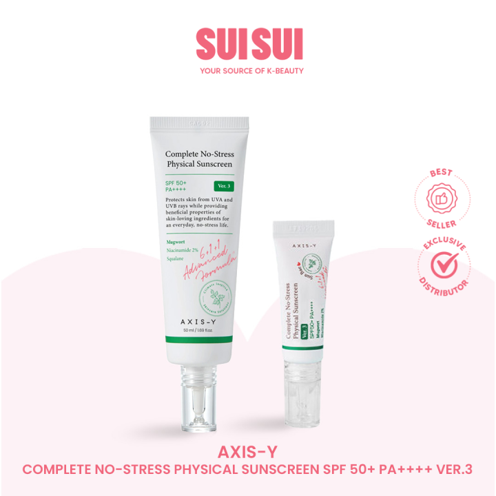 AXIS-Y Complete No-Stress Physical Sunscreen SPF50+ PA++++ V3 | Lazada PH