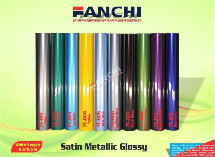 Sticker Satin Metalic Glossy Fanchi 50cm (rol) | Lazada Indonesia