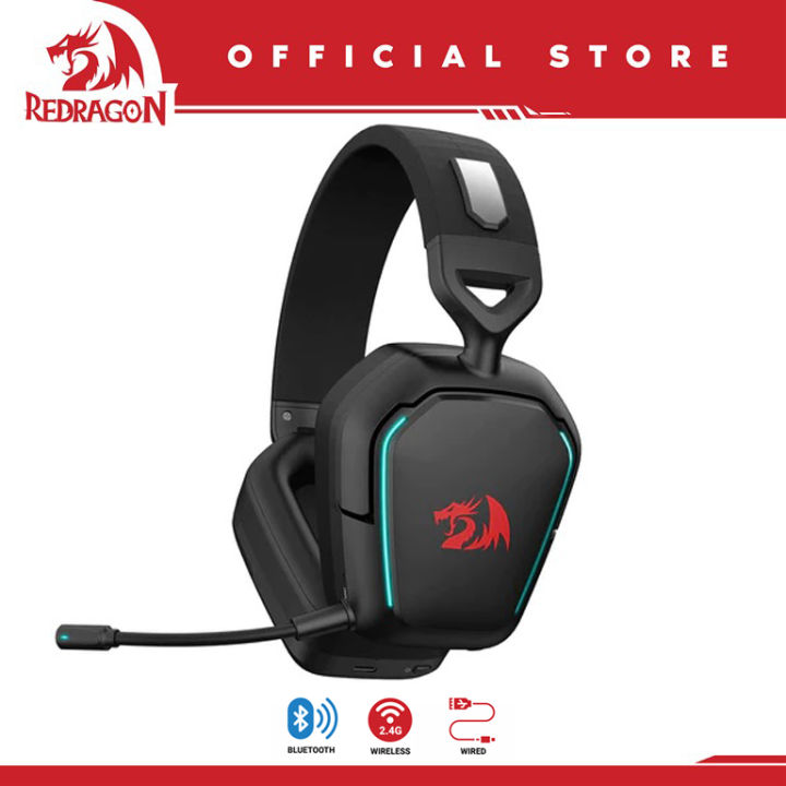 Redragon H868 Mira Support Bluetooth wireless 2.4G USB 3 mode Gaming Headset | Lazada PH