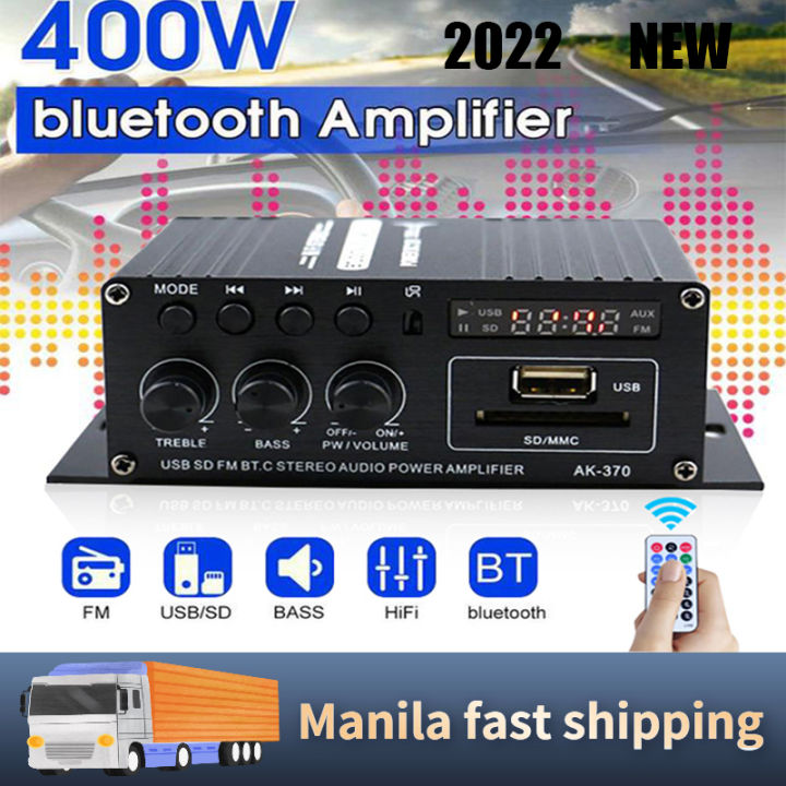 【2022New Original】AK370 400W 2*200W Power Amplifier Multifunctional Low ...
