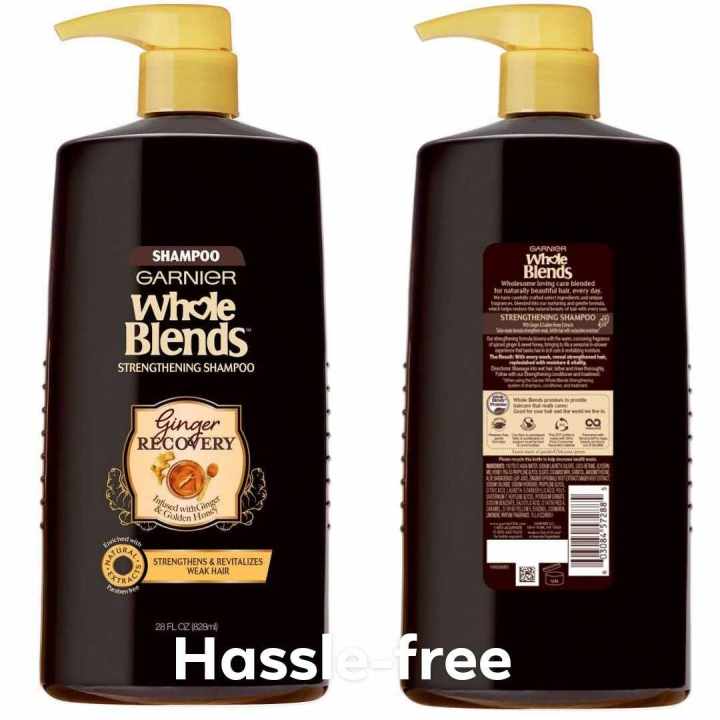 GARNIER WHOLE BLENDS STRENGTHENING SHAMPOO GINGER RECOVERY (828ML) MADE ...