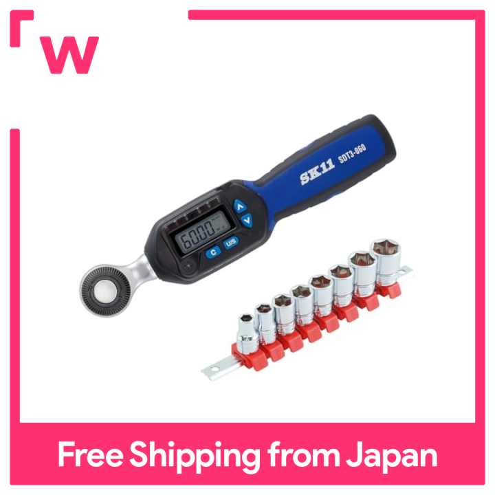 SK11 Digital Torque Wrench SDT3-060 + Socket Set with SHS308M | Lazada PH