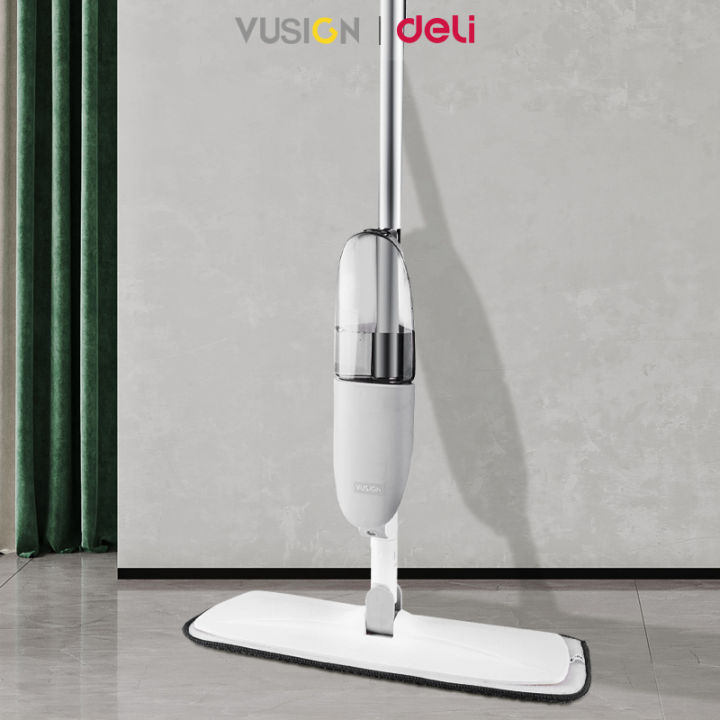 Vusign By Deli Floor Mop 360° Rotating Spray Mop Floor Cleaning Mop With Spray And Squeezer ...