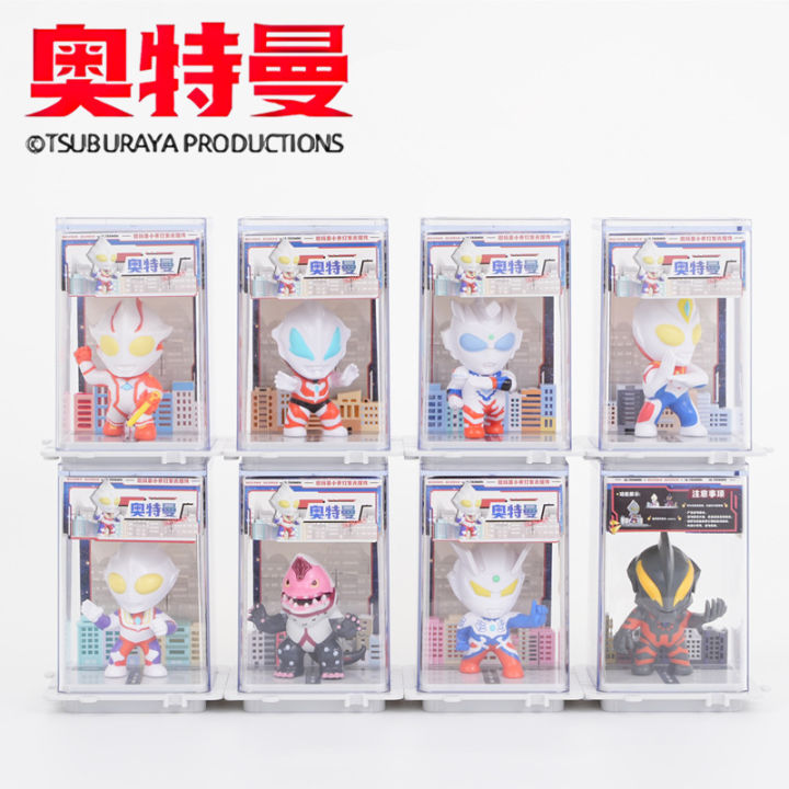 8 Style Ultraman Figures Toys Ultraman Zero Ultraman Tiga Cartoon ...