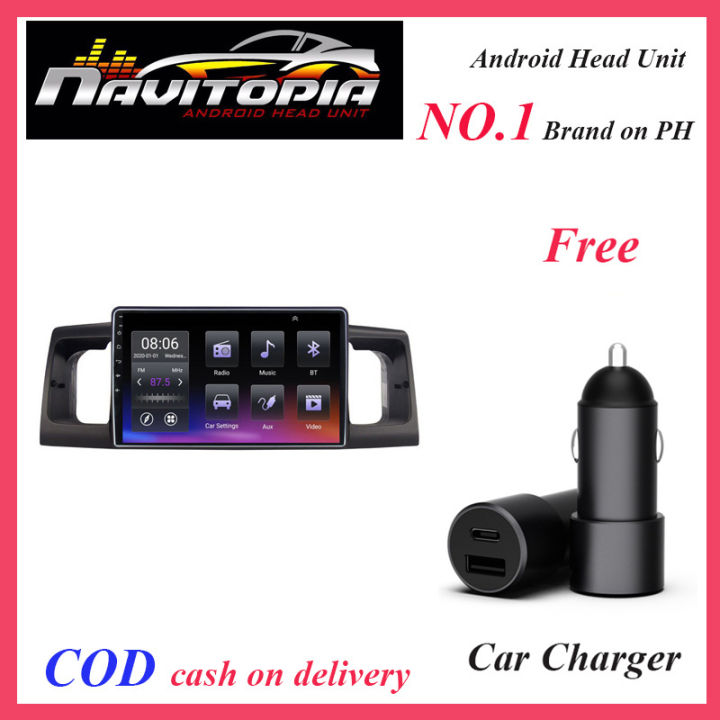 NAVITOPIA Android 11 Car Head Unit Car Radio Stereo with Panel for ...