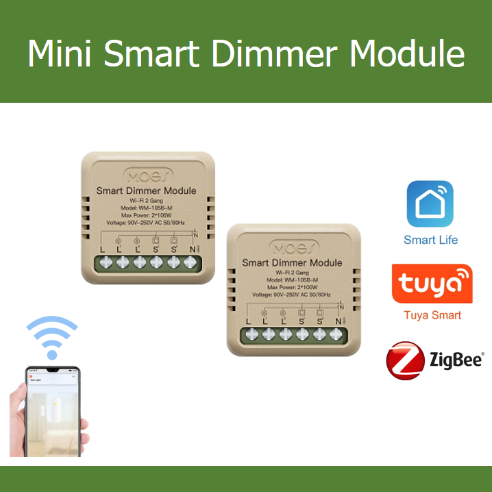Mini Smart Dimmer Switch Relay Module - Tuya and Smartlife | Lazada