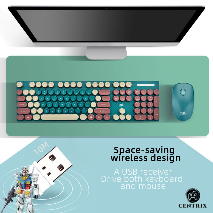 Center sales. Zeus Wireless Keyboard Mouse Set Gaming Keyboard Set Punk ...