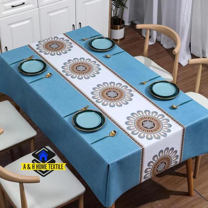 Mantel PVC Table Cloth Waterproof Table Cover Cloths Rectangular ...