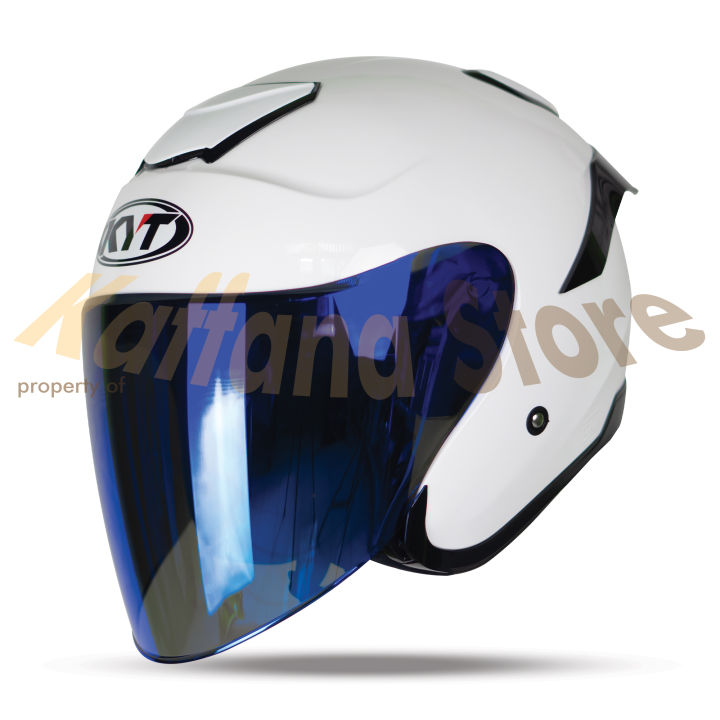 Helm Open Face KYT Kyoto Solid & Motif Original | Lazada Indonesia