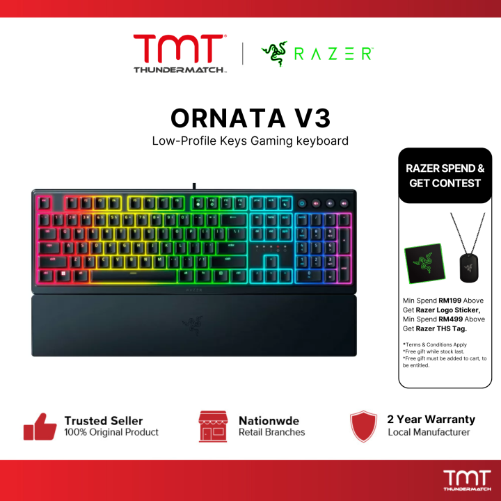 Razer Ornata V3 / Ornata V3 X / Ornata V3 TKL Low-profile Mecha ...
