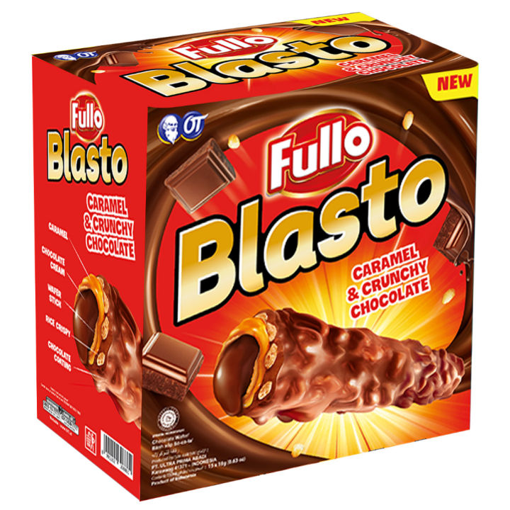 Bánh Xốp Fullo Blasto Vị Sôcôla (Hộp 15 cái) | Lazada.vn