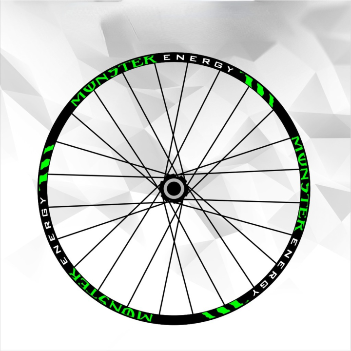 MONSTER Energy Custom Wheel Rim Stickers for Mountain Bike | Lazada