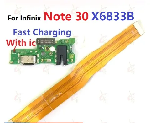 Charging board for Infinix Note 30 Main borad motherboard flex X6833B ...