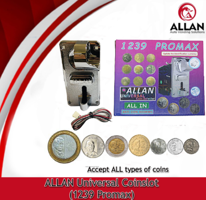 Allan (1239A&1239) Universal Coinslot New Pisowifi Video Machine/ Piso ...