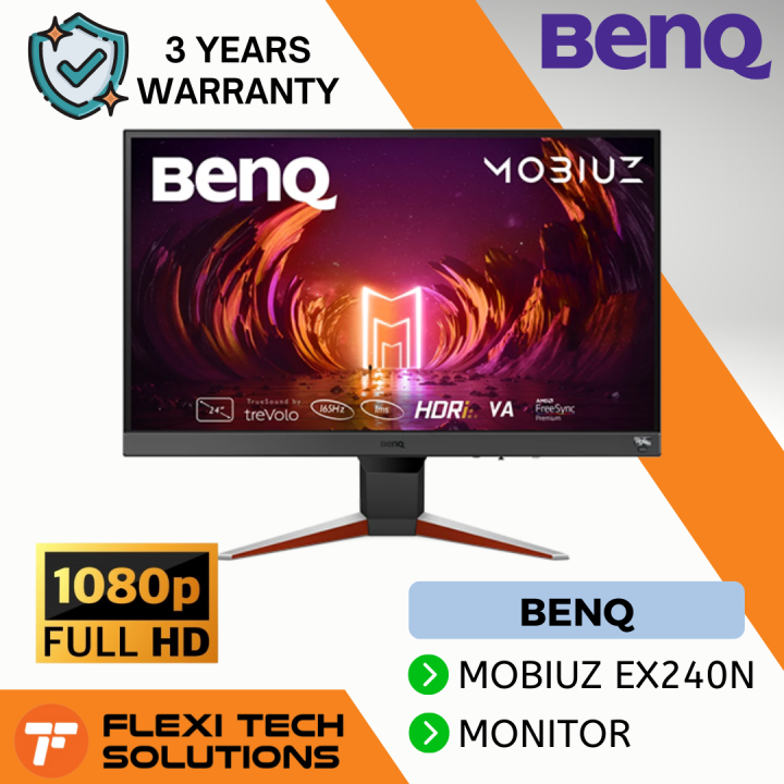 Flexi Tech BENQ MOBIUZ EX240N Gaming Monitor 23.8" 1920x1080 16:9 HDR ...