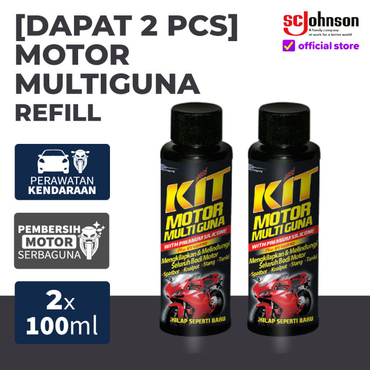 (Dapat 2Pcs) KIT Motor Multiguna Pembersih Motor - Refill 100mL ...