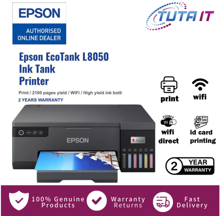 Epson EcoTank L8050 Ink Tank Printer | Lazada