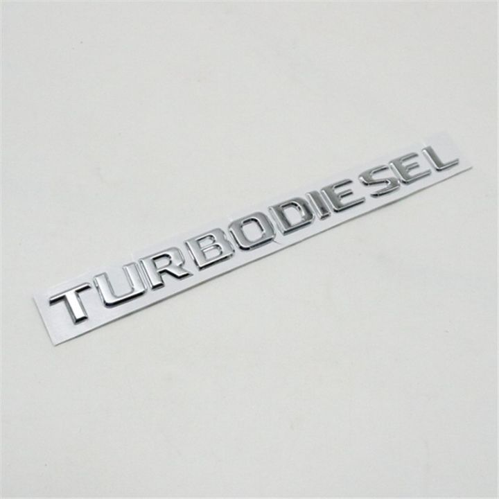 Turbodiesel Letter Emblem Rear Trunk Turbo Diesel Fender Logo Sticker ...