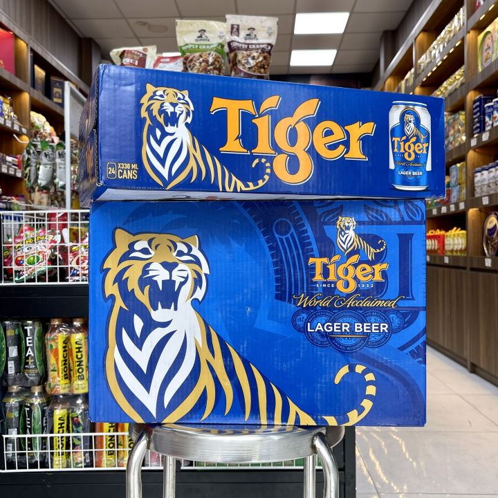 Thùng bia Tiger nâu 24 lon x 330ml | Lazada.vn