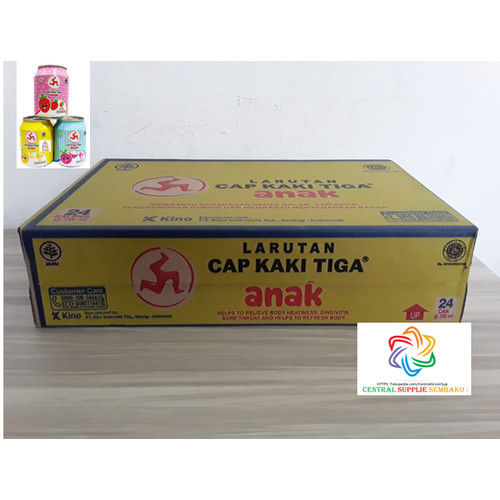 Larutan Cap Kaki 3 Anak Leci Kaleng 250ml 1 Dus Isi 24 Pcs | Lazada ...