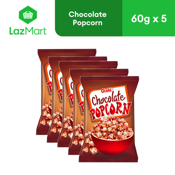 Oishi Chocolate Popcorn 60g - Pack of 5 | Lazada PH