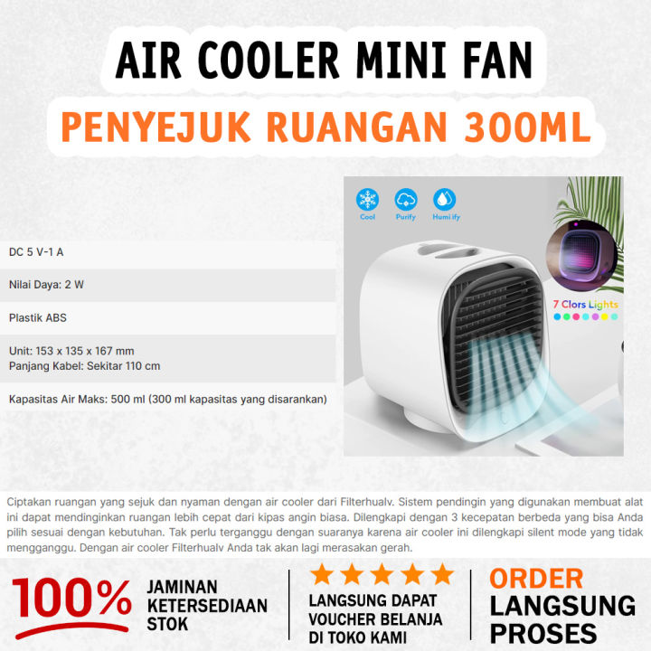 Kipas Cooler Pendingin Ruangan Mini Air Conditioner AC Arctic | 350ml ...