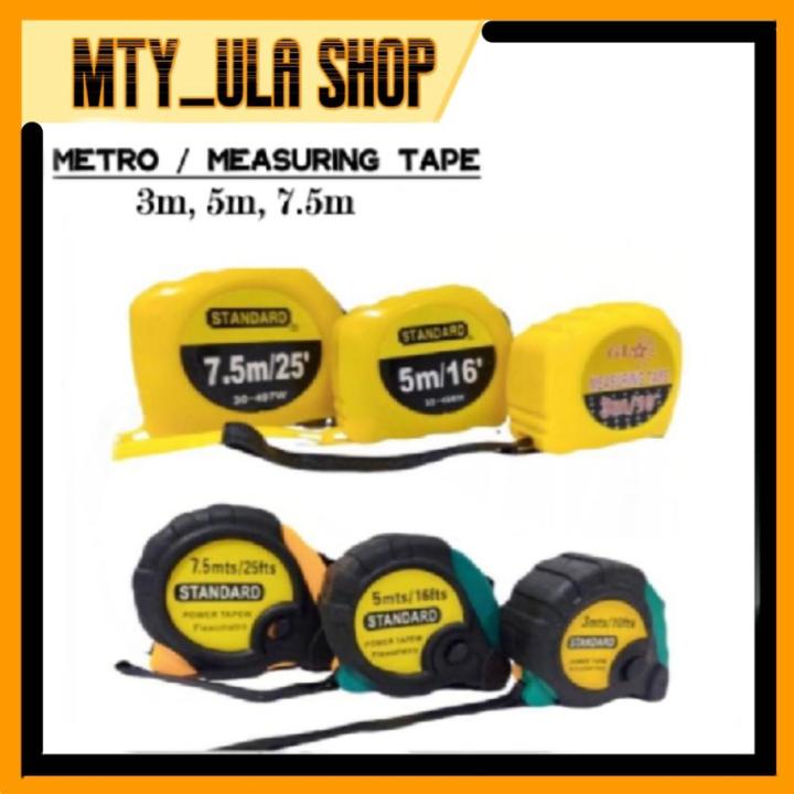 Standard Metro / Measuring Tape for Carpenter - 3m, 5m, 7.5meter ...