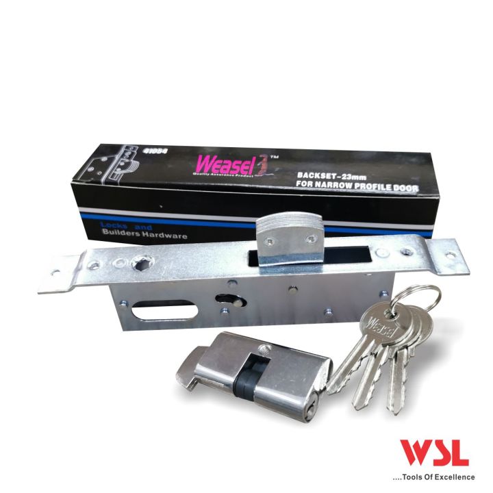 41054 Dead Lock - #Weasel for Aluminium Swing Door Lock | Lazada