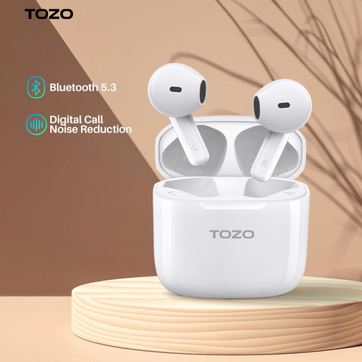 TOZO A3 Wireless Earphones Bluetooth 5.3 Earbuds, Half in-Ear Headsets ...