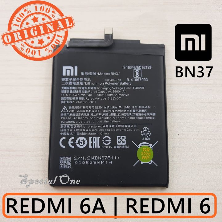 Xiaomi Battery BN37 Baterai Original Redmi 6A batre Redmi 6 Redmi 6 Pro ...