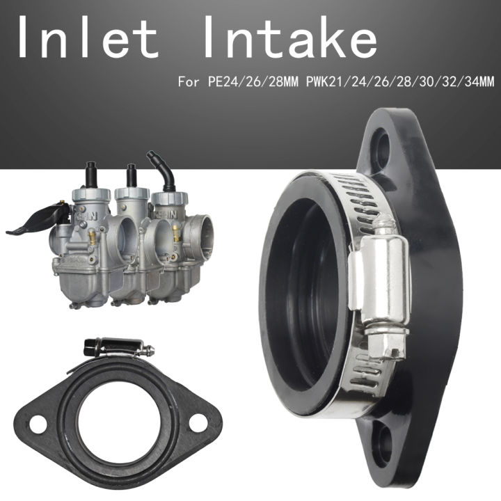 Universal Inlet Intake Pipe Rubber 24 26 28 30 32 34mm Pe Pwk Koso Keihin Mikuni Carburetor ...