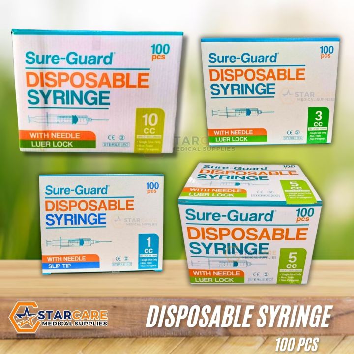 SURE-GUARD DISPOSABLE SYRINGE | Lazada PH