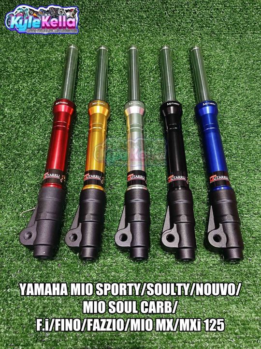 MUTARRU LIGHTEN FRONT SHOCK ASSEMBLY YAMAHA MIO SPORTY / SOULTY / NOUVO / SOUL 115 CARB/F.I ...