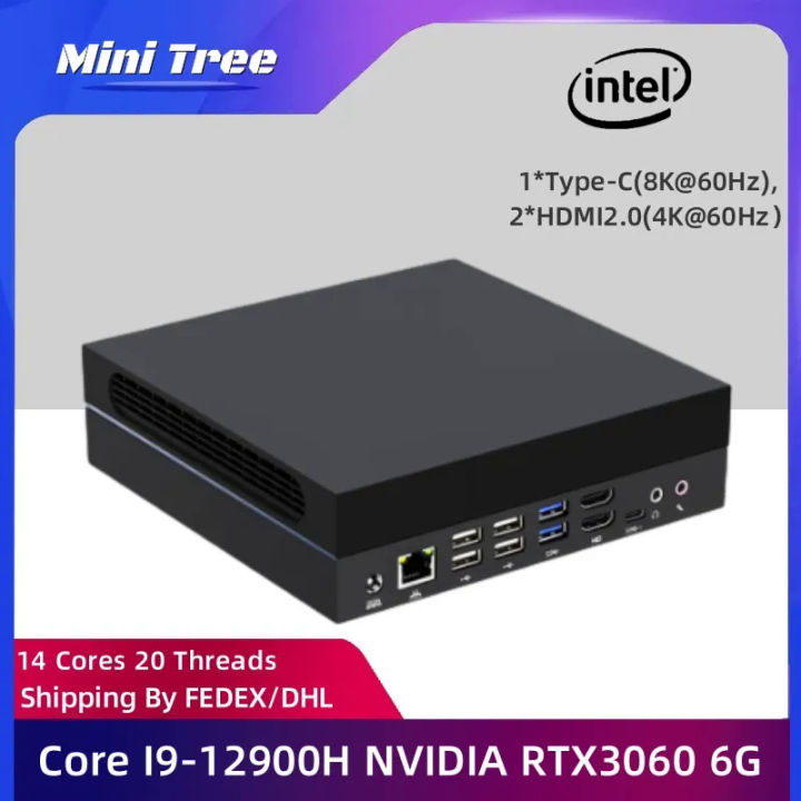 Newest Mini Gaming PC i9 12900H i7 12700H NVIDIA GTX 1060 4G Thunderbolt 4 2*DDR4 NVMe Desktop ...