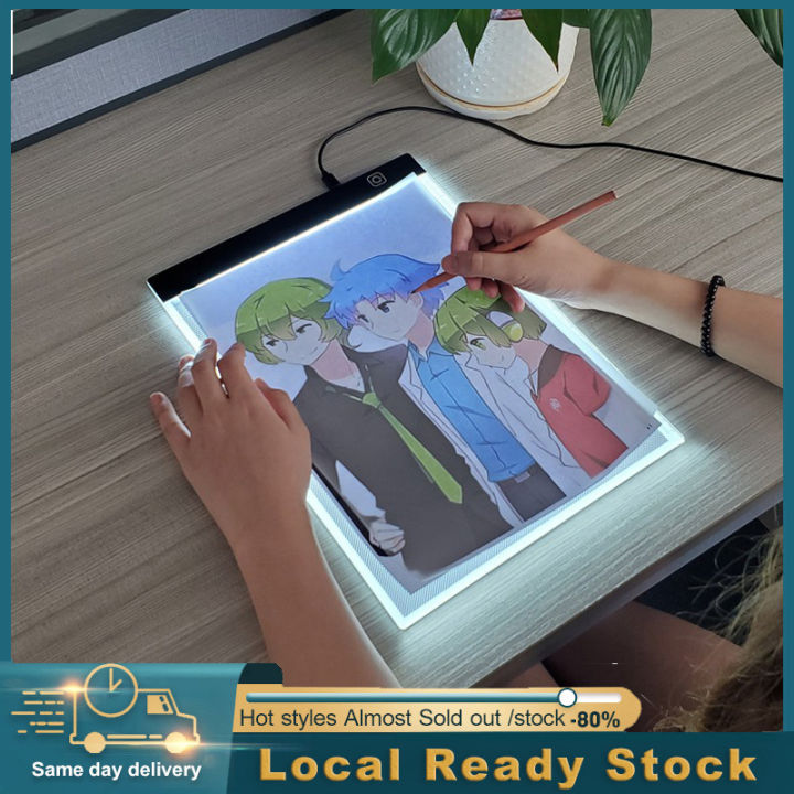 Great-King A4 LED Artist Thin Art Stencil Drawing Board Light Box ...