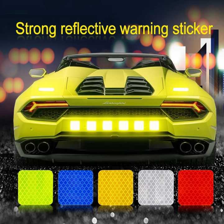 Klikoto 10 PCS Stiker Mobil Reflektor / Car Reflective Warning Sticker ...