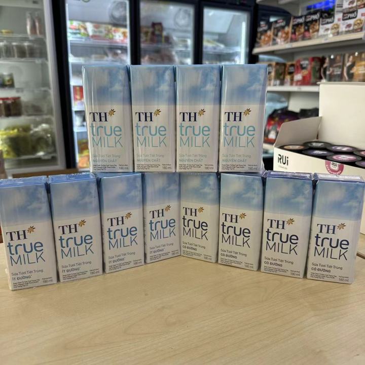 Sua Tuoi TH True Milk It Duong / Co Duong / Nguyen Chat / Dau 180ml ...