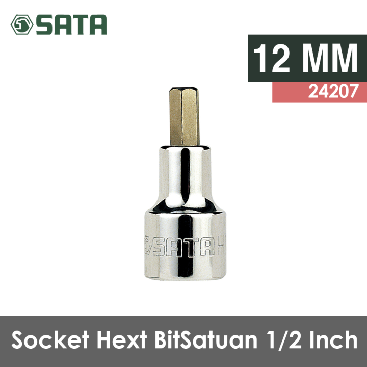 SATA TOOLS 1/2 Inch METRIC HEX BIT SOCKETS HEX 12 MM 24207 | Lazada Indonesia