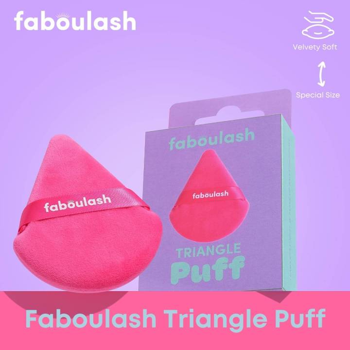 Faboulash Triangle Puff (Large Velour Powder Puff) | Lazada PH
