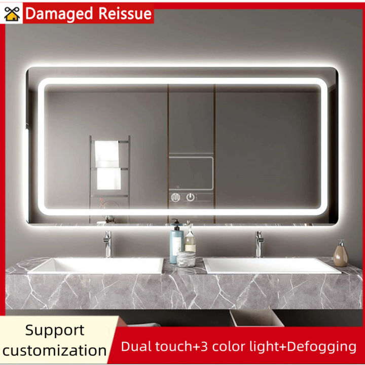 Defogging mirror for bathroom LED Mirror Decorative Wall Mounted ...