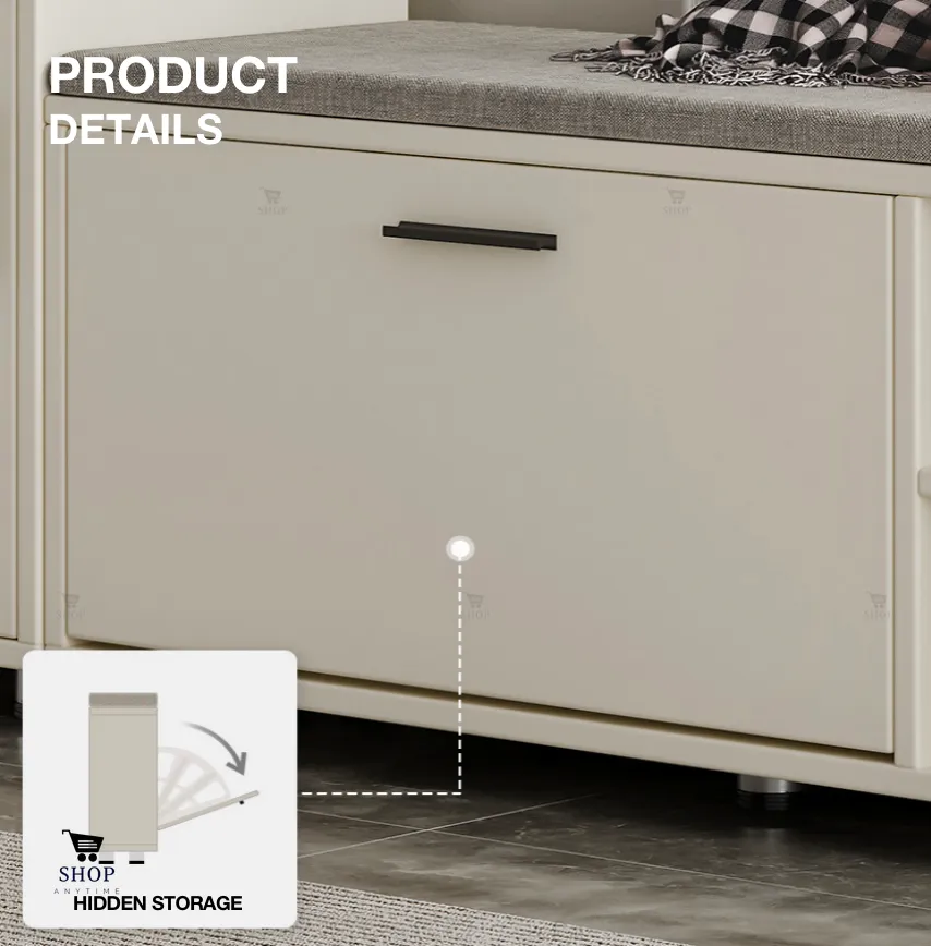 Modern Bench Storage Chair | Shoe Cabinet Storage Stool | Bench Chair ...