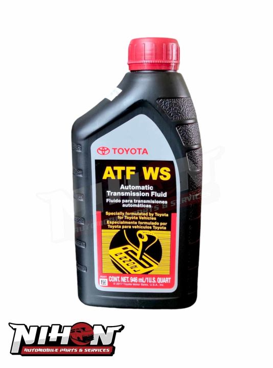 Toyota ATF WS 1 Liter (Automatic Transmission Fluid) | Lazada PH