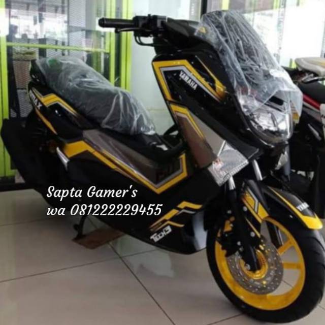 Decal nmax full body custom gold sticker nmax gold full body | Lazada ...