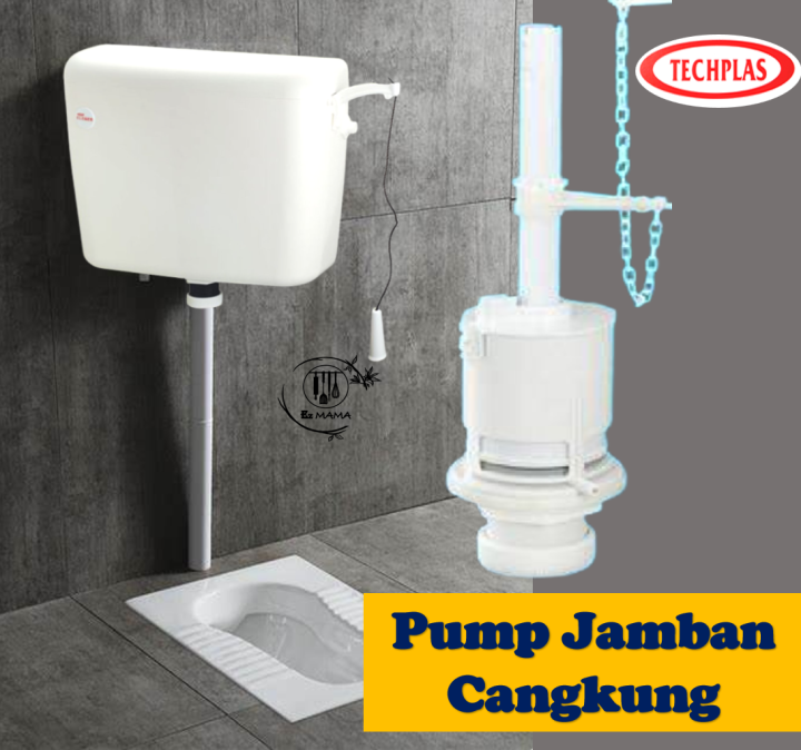 BATHROOM TOILET HIGH LEVEL CISTERN FLUSH LIFT UP OUTLET VALVE L102 FULL SET | Lazada