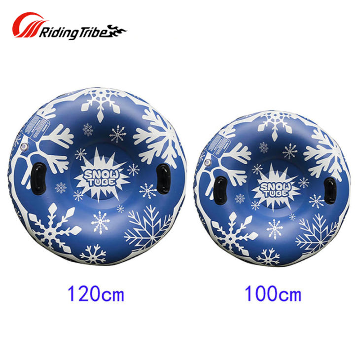 Snow Inflatable Sled Heavy Duty Snow Tube Sled Cordura Inflatable ...